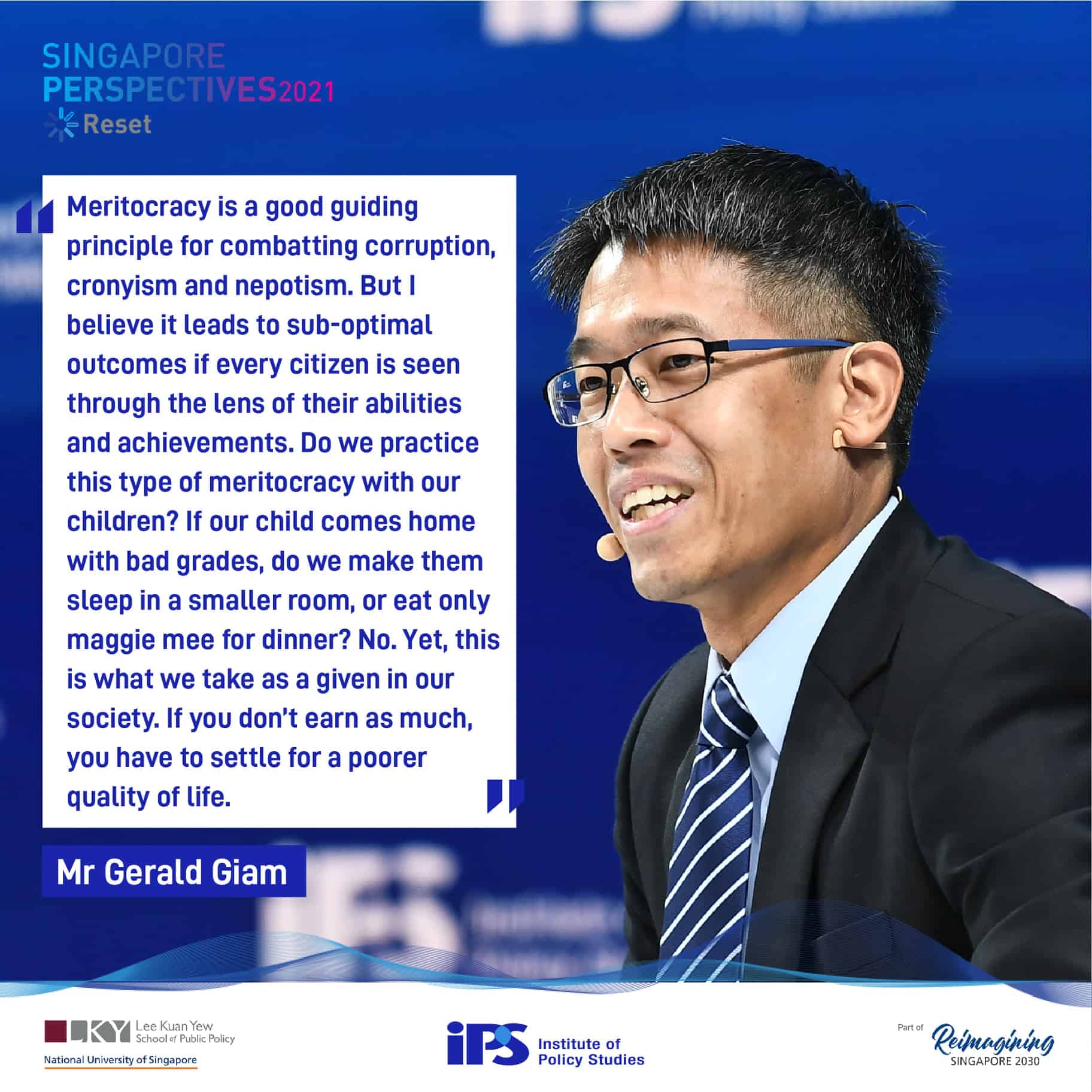 What is meritocracy, Mr Gerald Giam Yean Song, MP for Aljunied GRC?