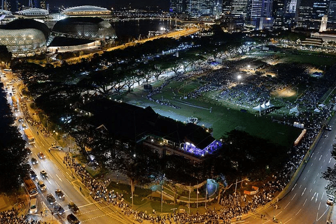 The Padang: venue of largest protest, site of longest queue in ...